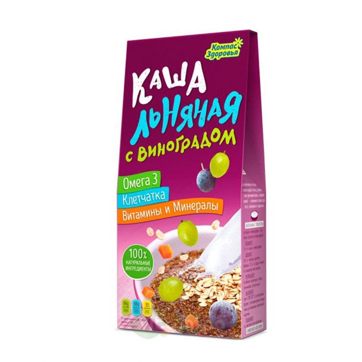 Льняная каша с виноградом купить в интернет-магазине Vitamina, цена, отзывы